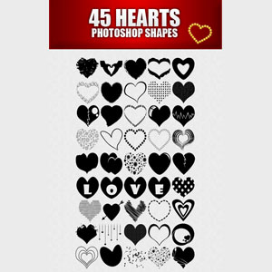 Free 45 Heart Custom Shapes - Free Custom-shapes Download ...