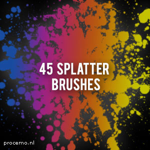 Spetter, splash & splatter - Free Brushes Download | MyPhotoshopBrushes