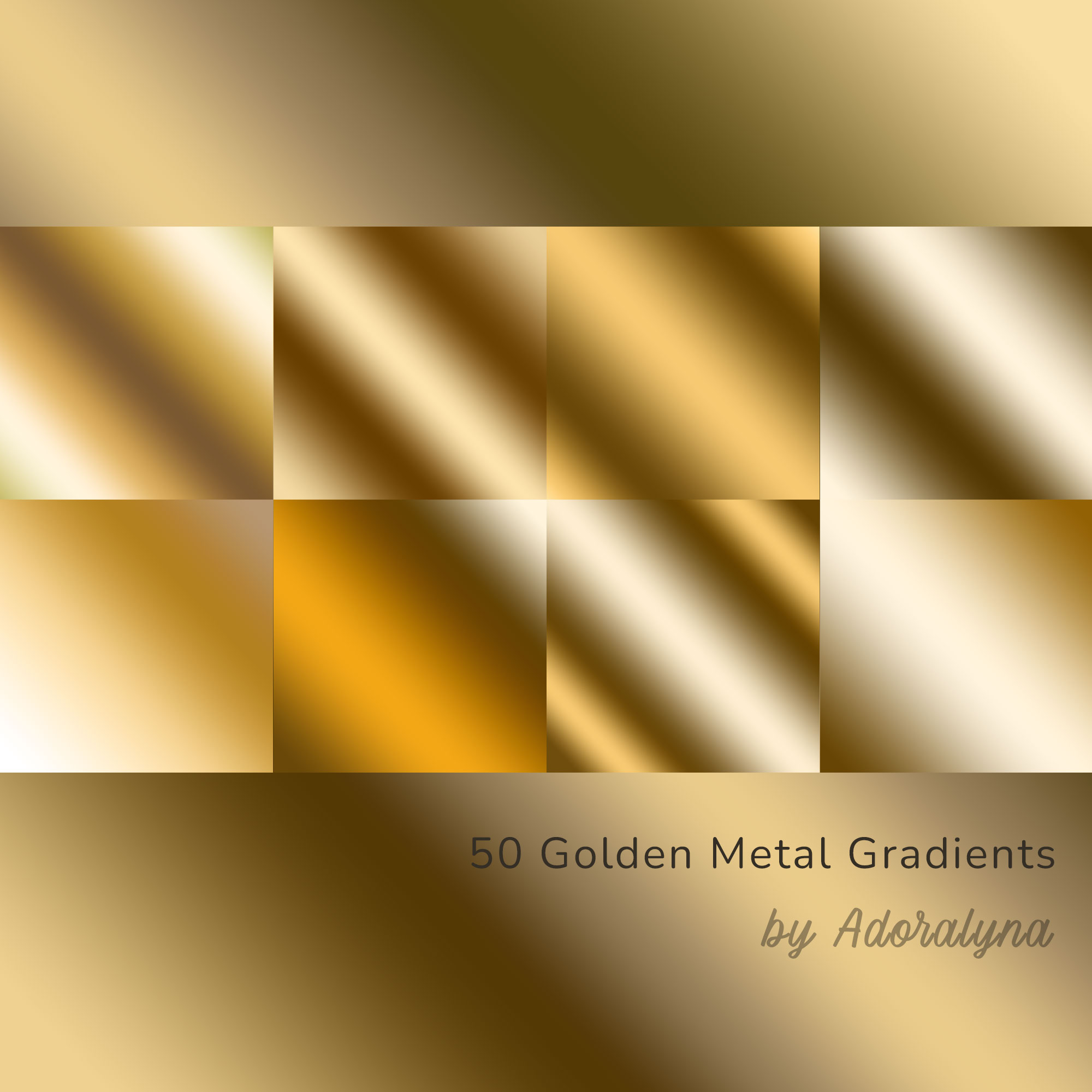 Golden Metal Gradients - Free Styles-gradients Download ...