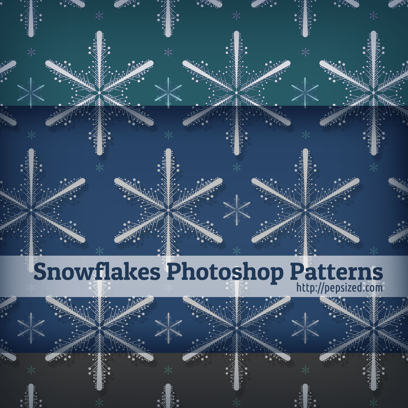 Snowflakes Photoshop Patterns - Free ZIP Download | MyPhotoshopBrushes