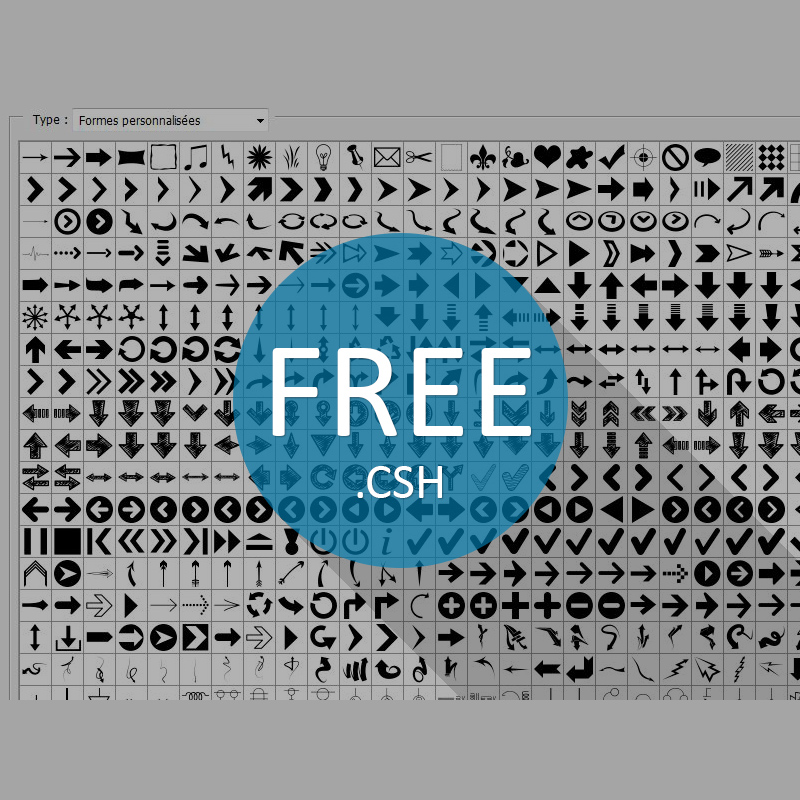 PS Custom Shapes - Free Custom-shapes Download | MyPhotoshopBrushes