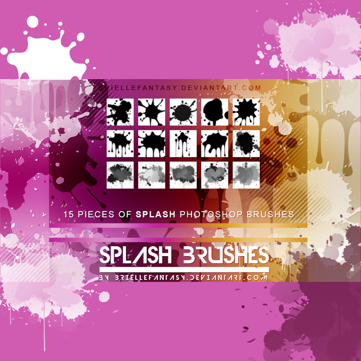 Free Splatter & Ink Photoshop Brushes | MyPhotoshopBrushes