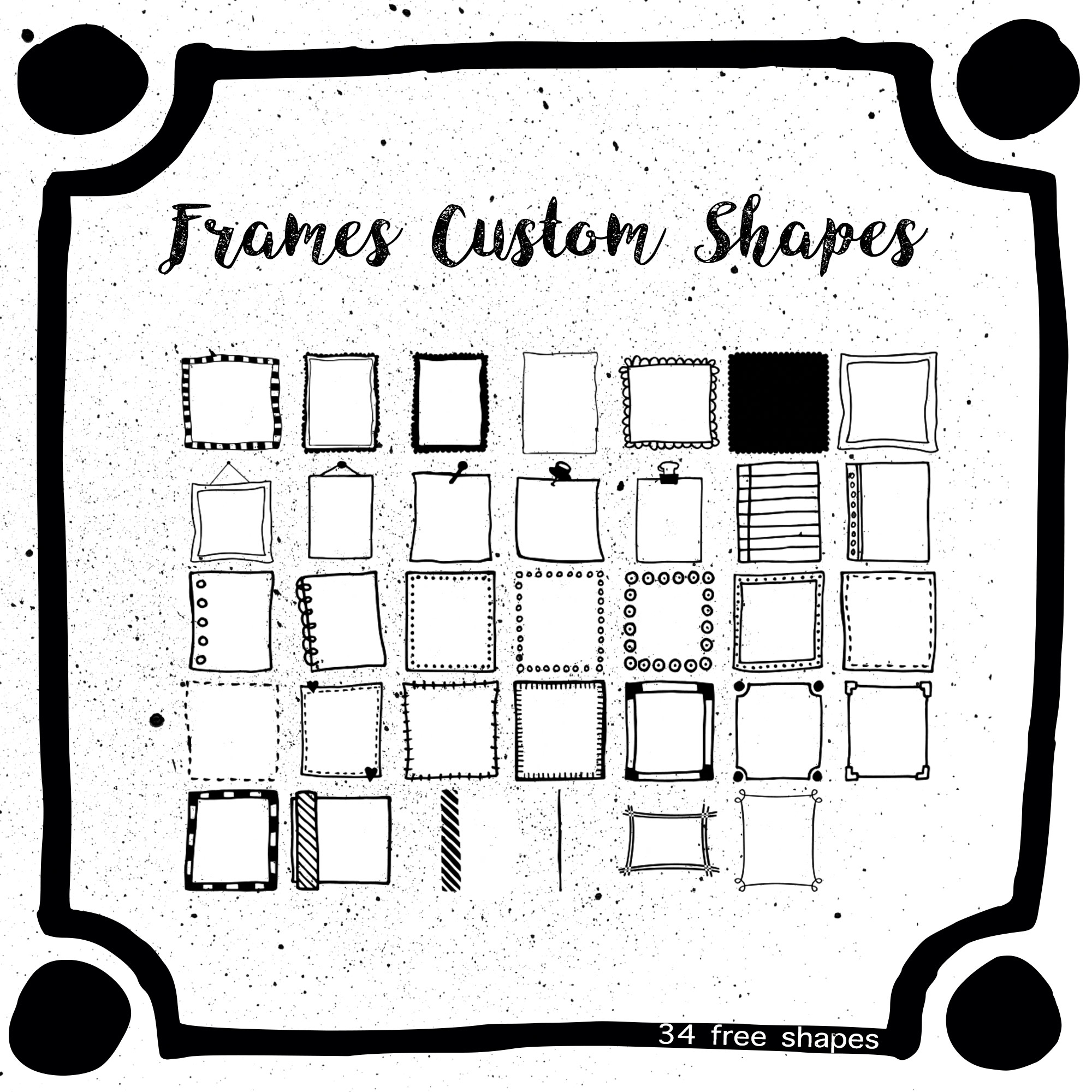 34 Free Frames Custom Shapes - Free Custom-shapes Download | MPB