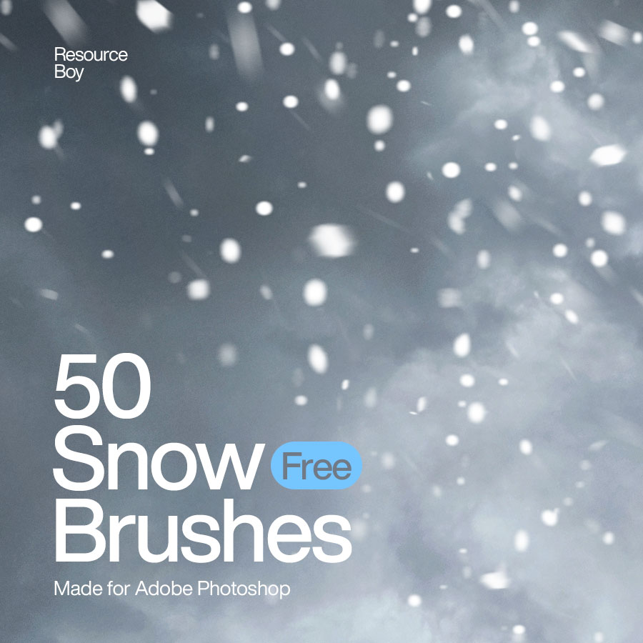 50 Snow Photoshop Brushes - Free ABR Download | MyPhotoshopBrushes
